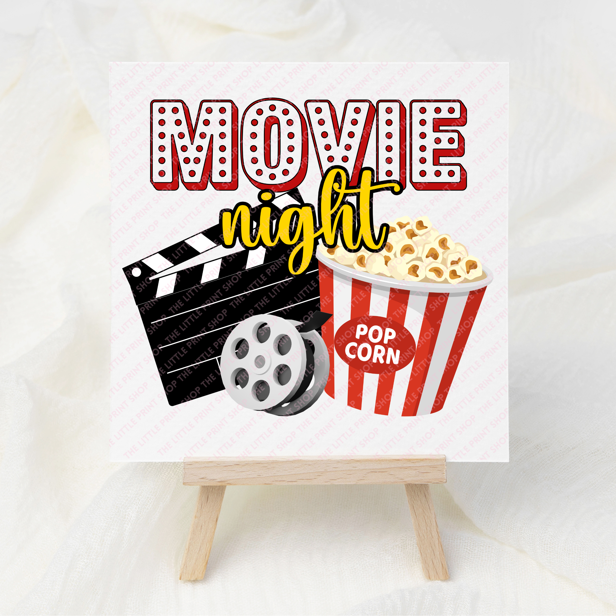 Movie Night - UV DTF 3 inch Decals – Little Print Shop