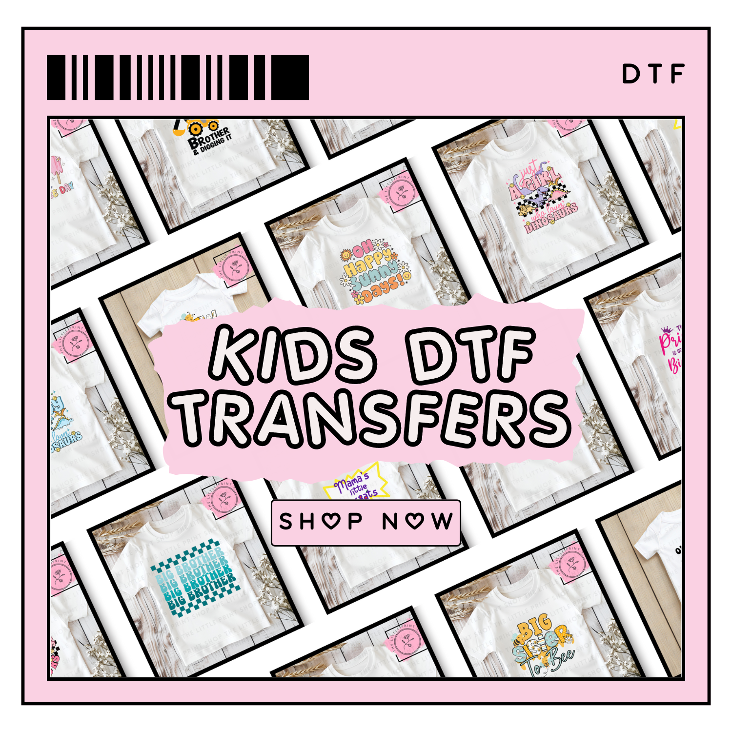 DTF - Kid's Clothing Transfers – Little Print Shop