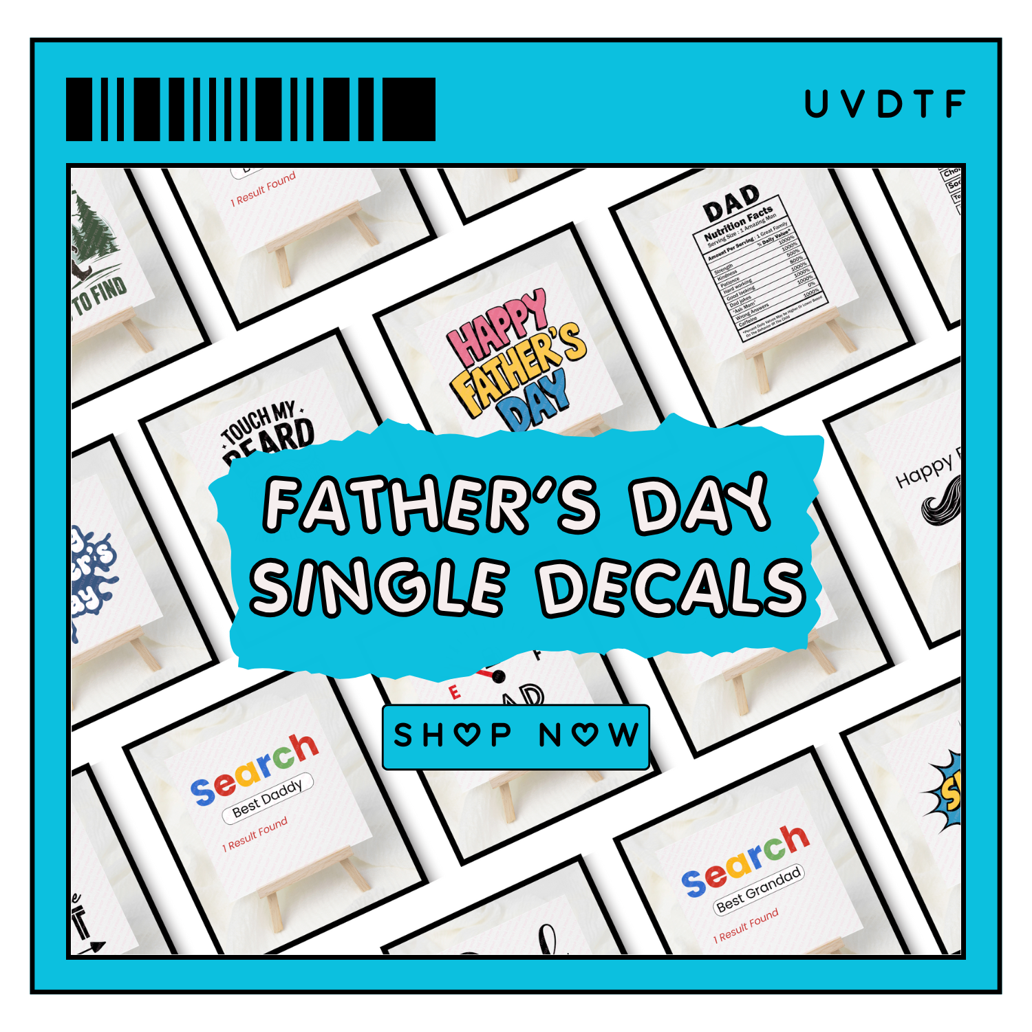 UVDTF - Decals - Father's Day – Little Print Shop
