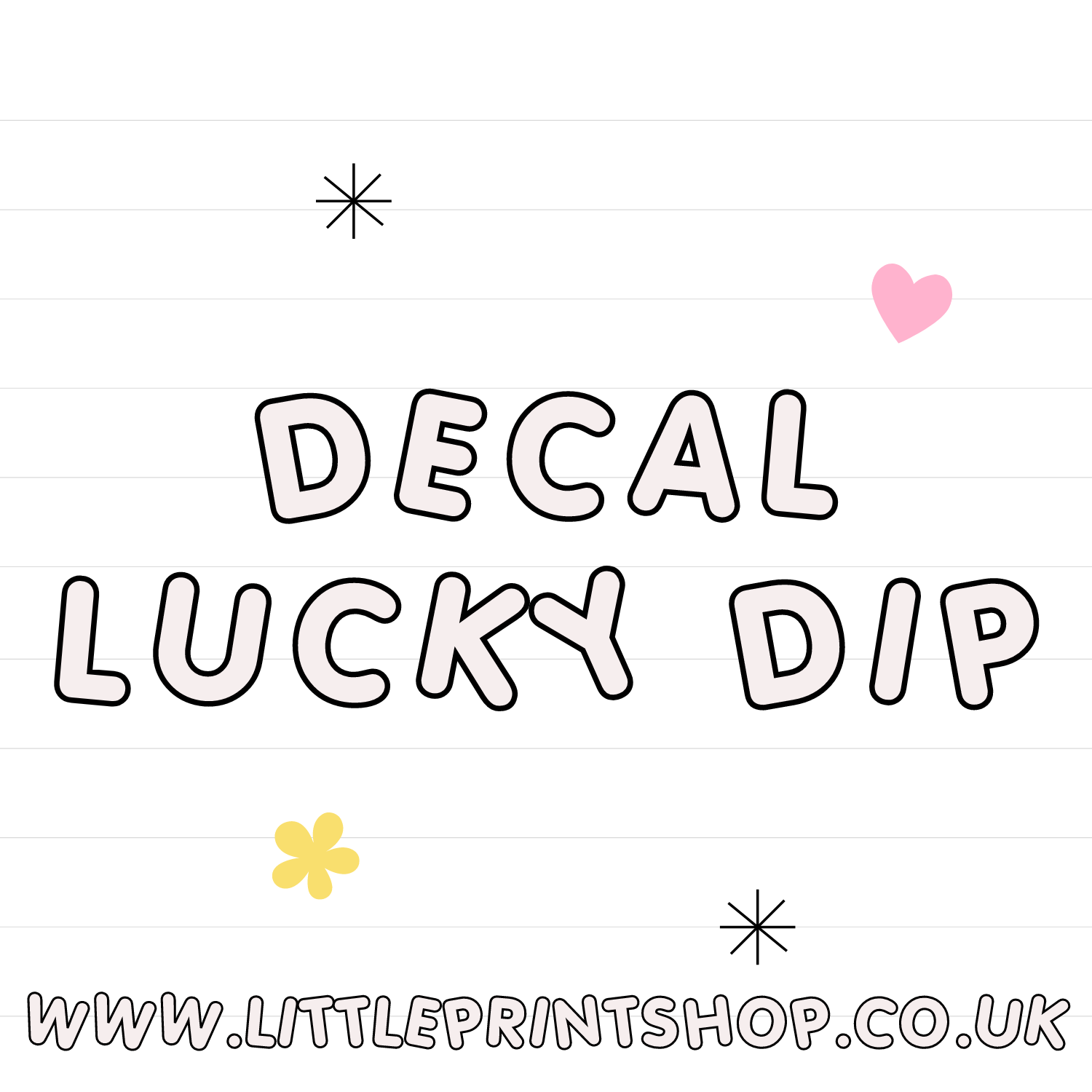 Lucky Dip Decal - UV DTF Decals – Little Print Shop