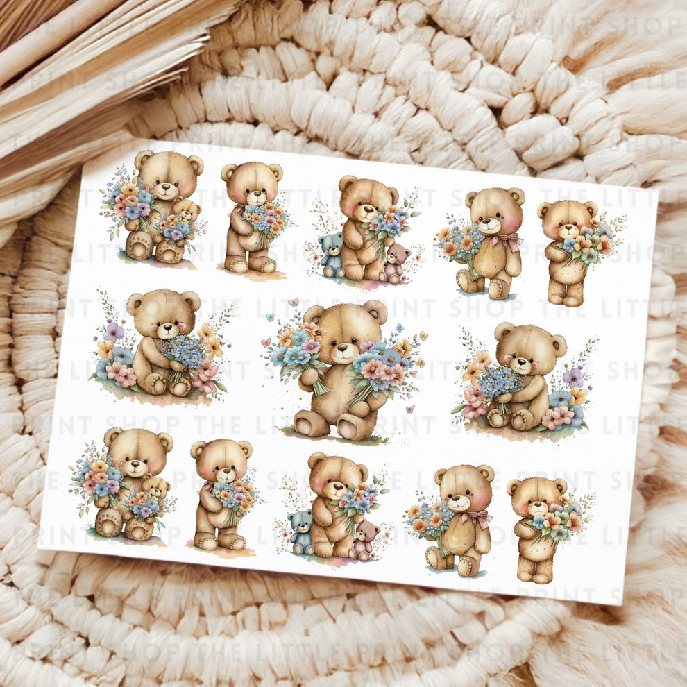 Floral Beers - UV DTF 8x6 Decal Sheet – Little Print Shop