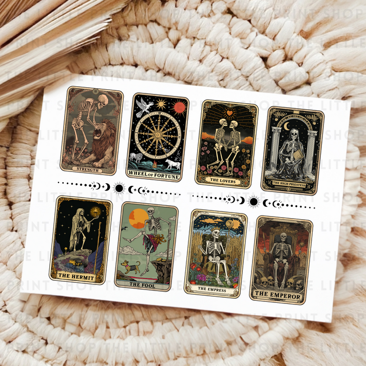 Tarot Cards - UV DTF 8x6 Decal Sheet – Little Print Shop