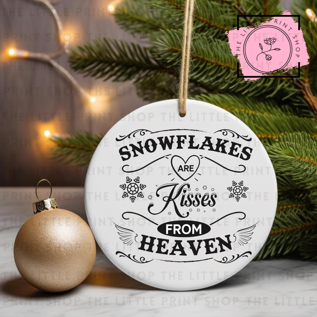 Snowflakes - UV DTF Bauble Decal – Little Print Shop