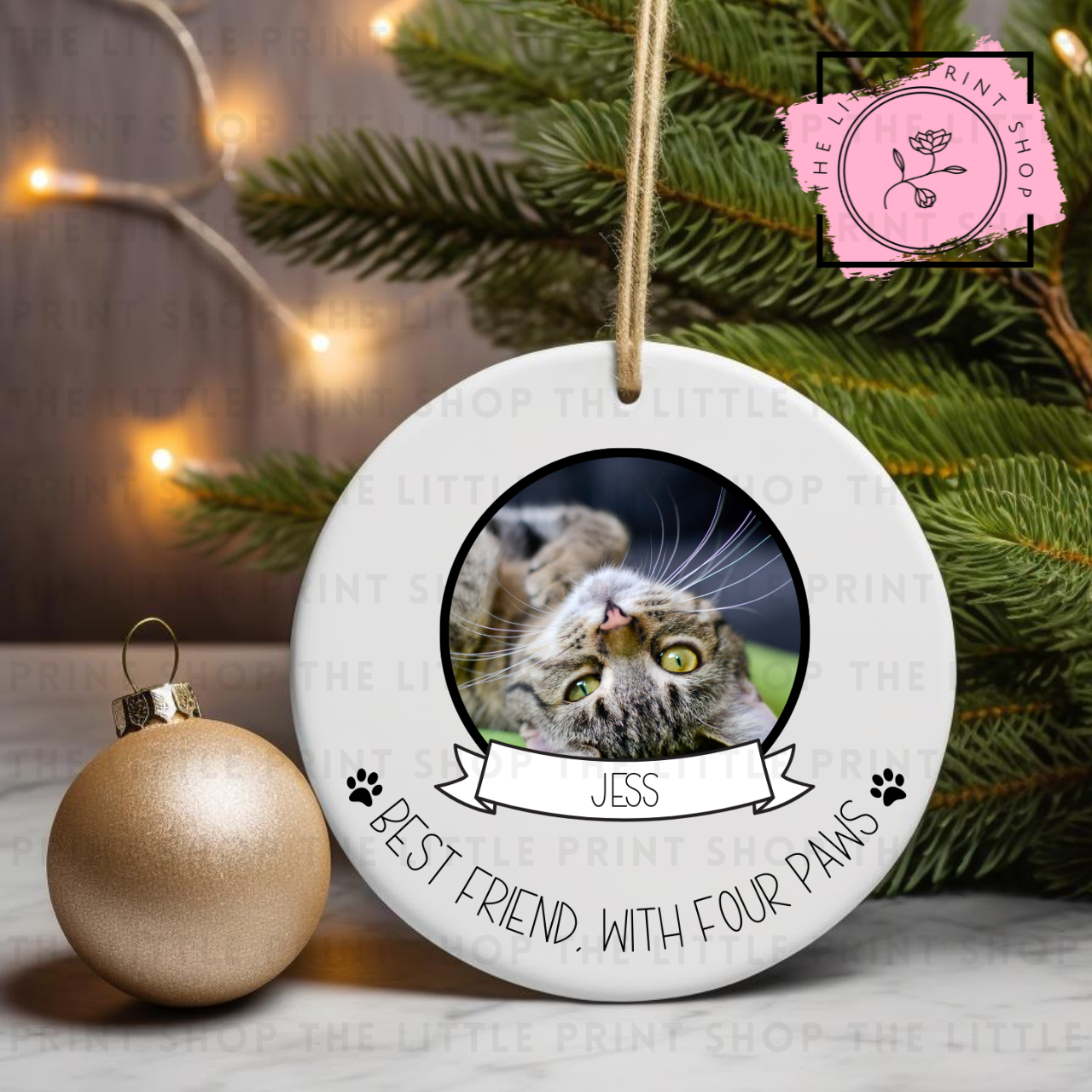 Best Friend - UV DTF Bauble Decal – Little Print Shop