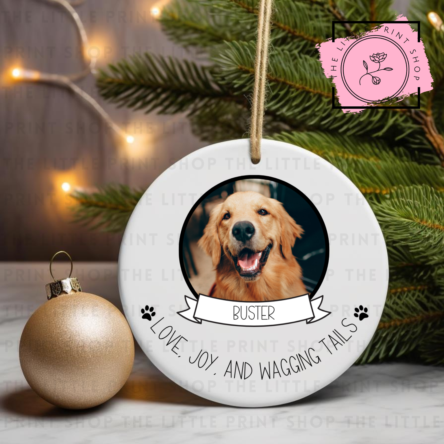 Wagging Tails - UV DTF Bauble Decal – Little Print Shop