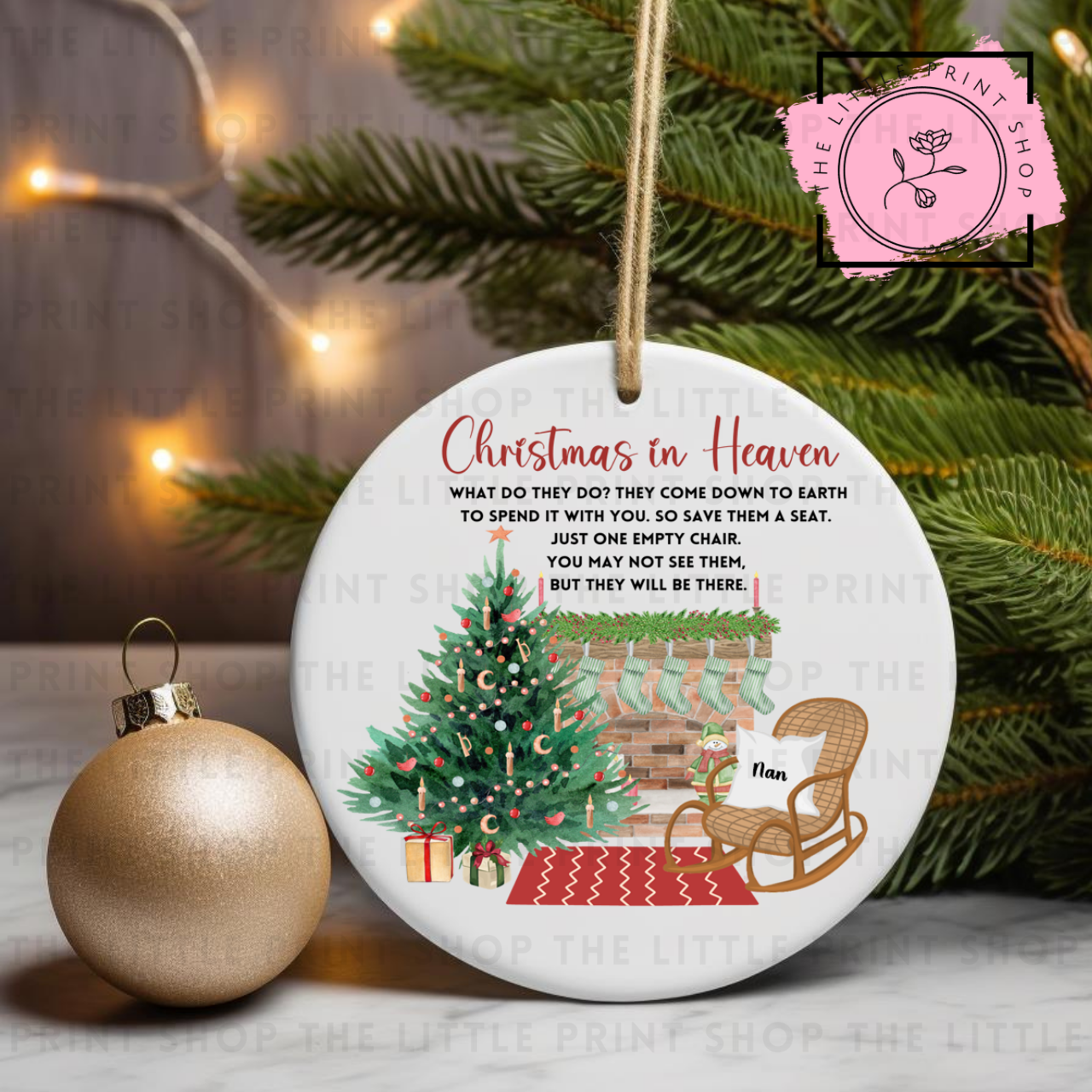 Christmas Heaven - Nan - UV DTF Bauble Decal – Little Print Shop