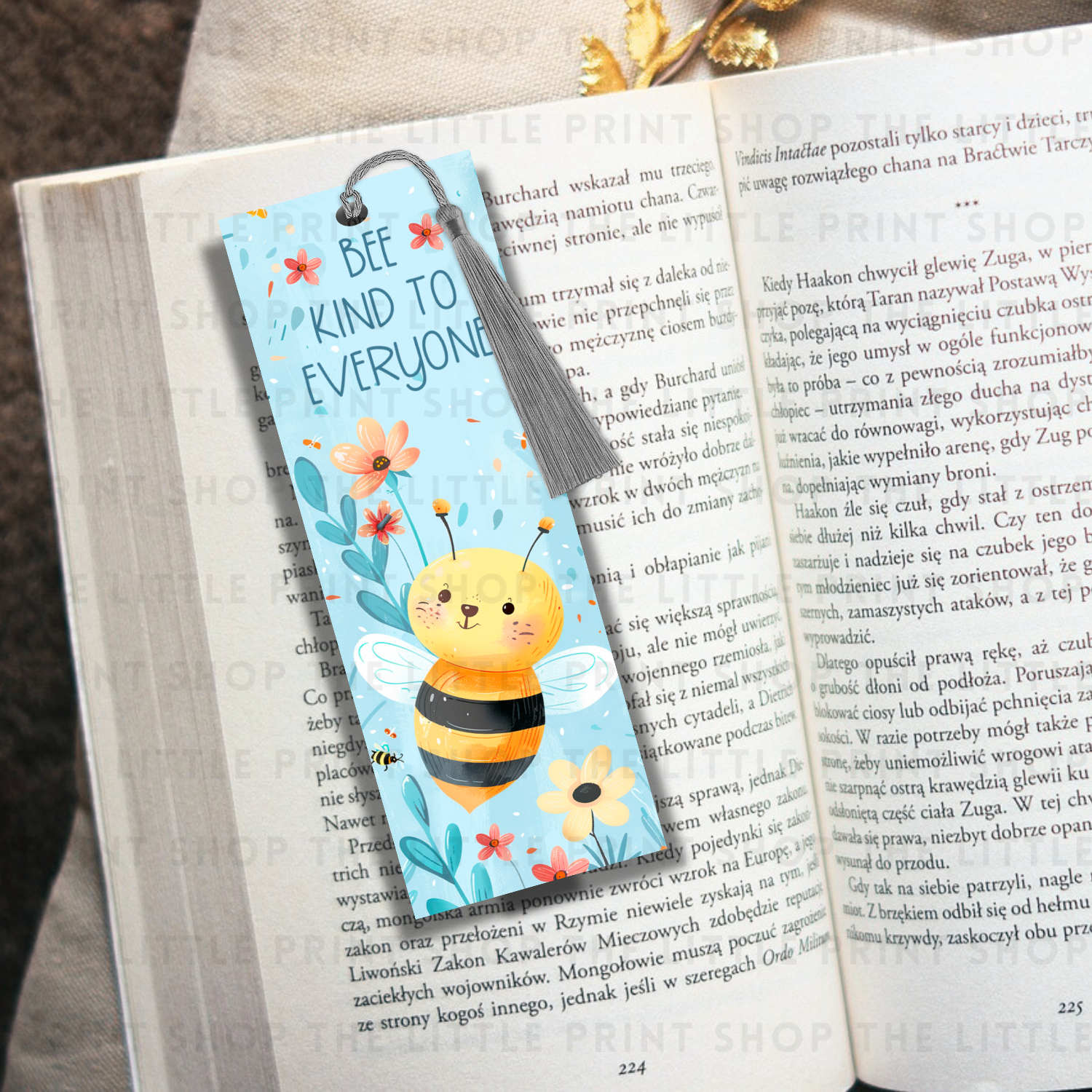 Bee Kind - UV DTF 14cm x 5cm Bookmark Decal – Little Print Shop