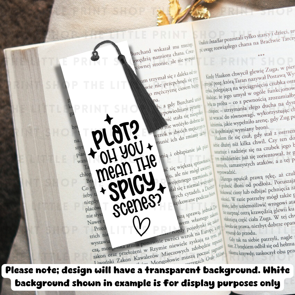 Spicy Scenes - UV DTF 14cm x 5cm Bookmark Decal – Little Print Shop