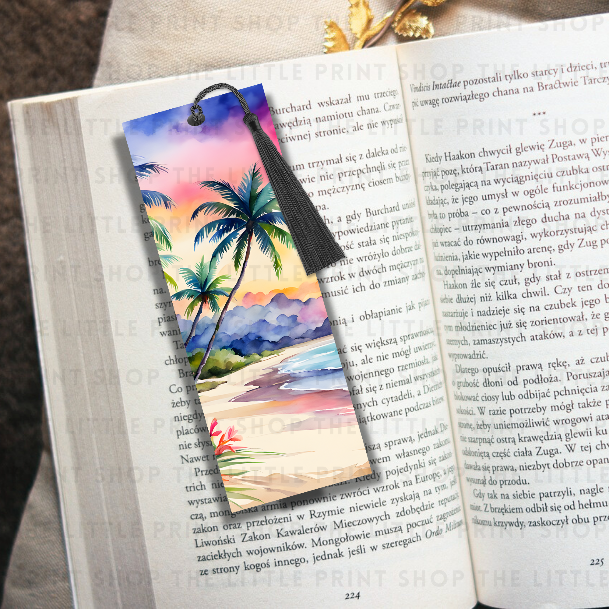 Palm Trees - UV DTF 14cm x 5cm Bookmark Decal – Little Print Shop