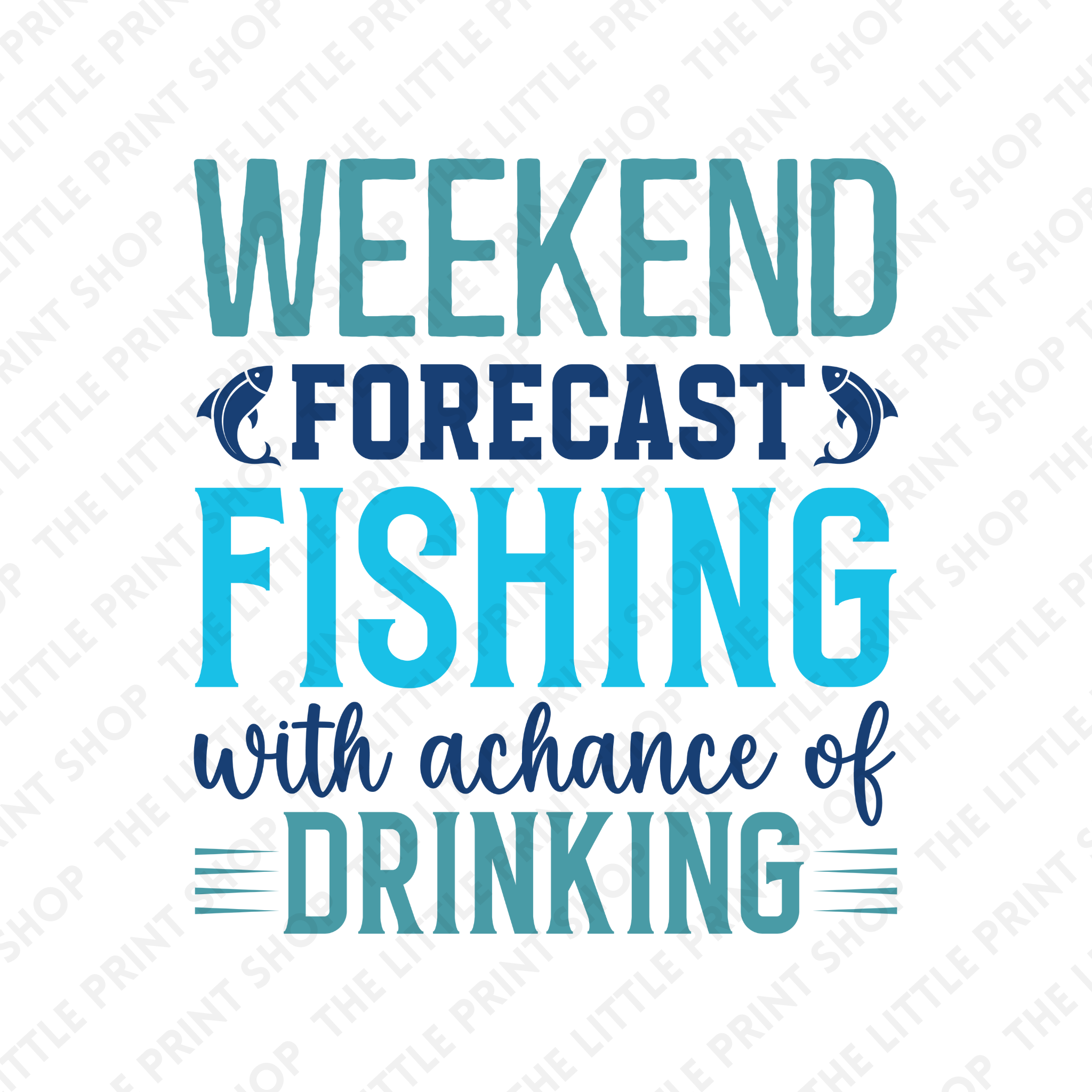 Weekend Forecast - UV DTF 3 inch Decals – Little Print Shop