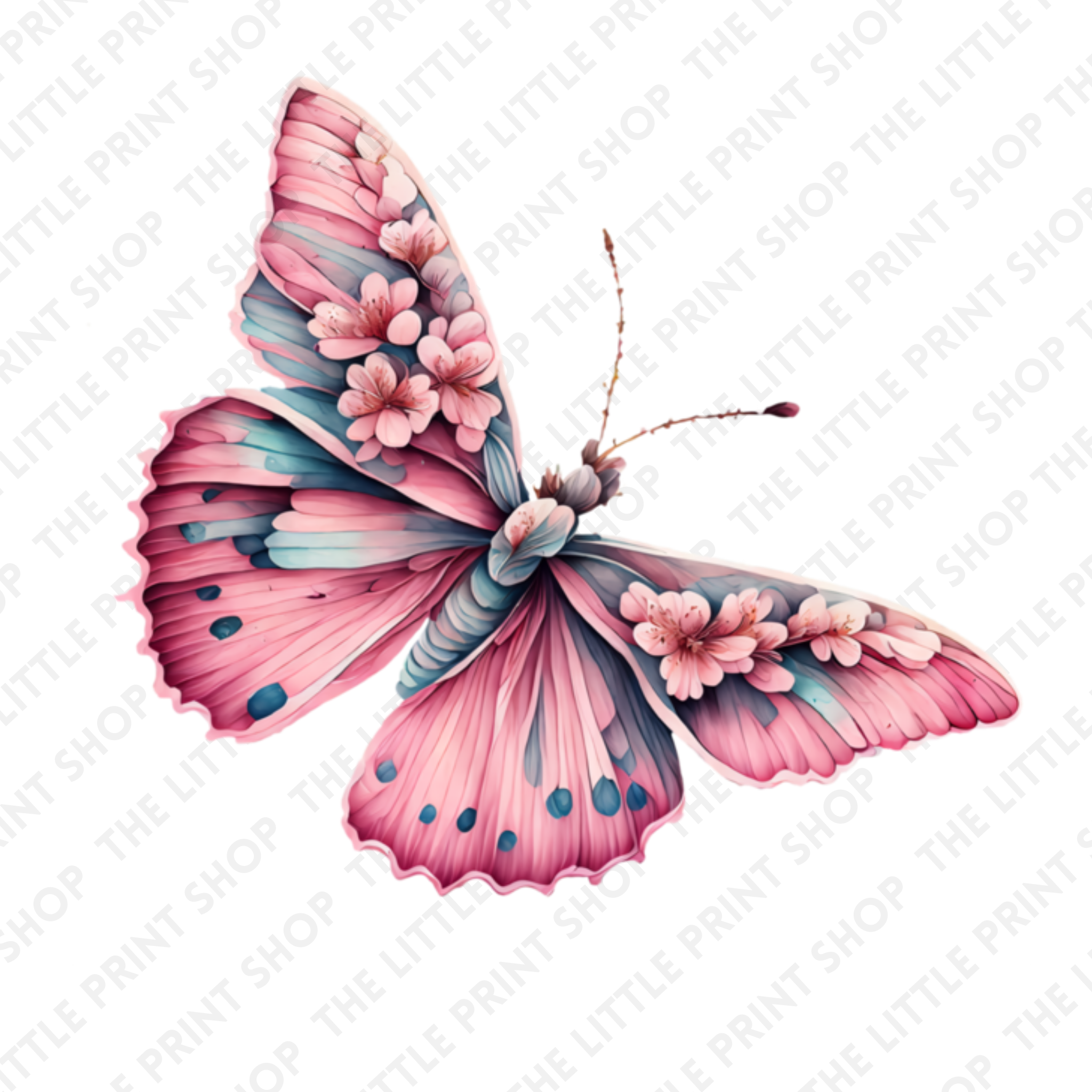 Pink Butterfly - UV DTF 3 inch Decals – Little Print Shop