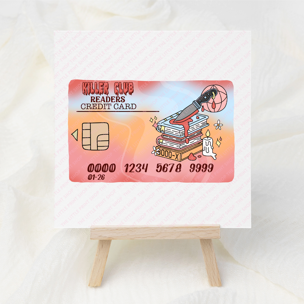 Killer Card - UV DTF 3 inch Decals – Little Print Shop