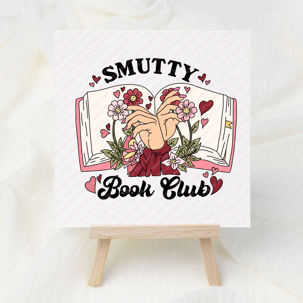 Smutty Book Club - UV DTF 3 inch Decals – Little Print Shop