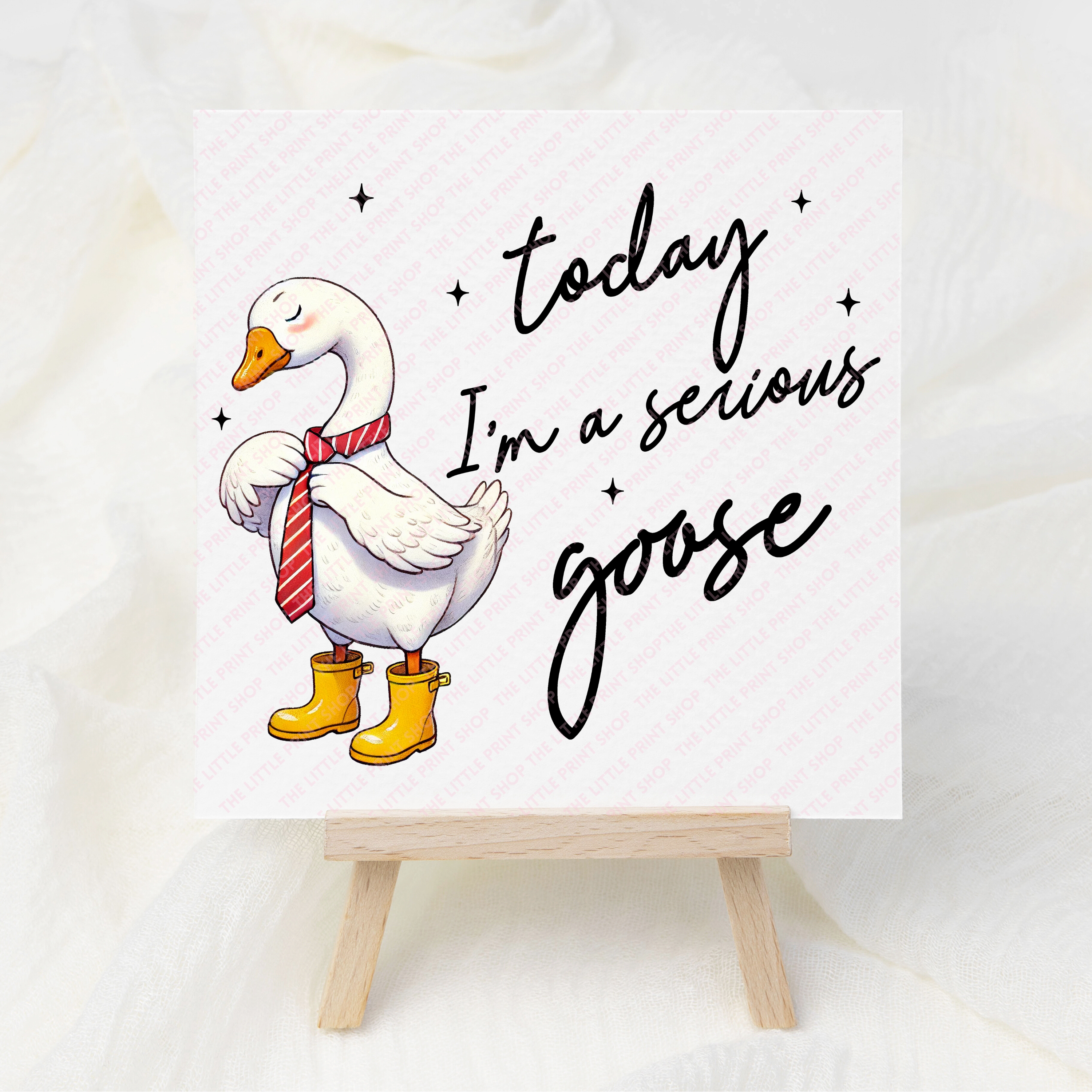 Serious Goose - UV DTF 3 inch Decals – Little Print Shop