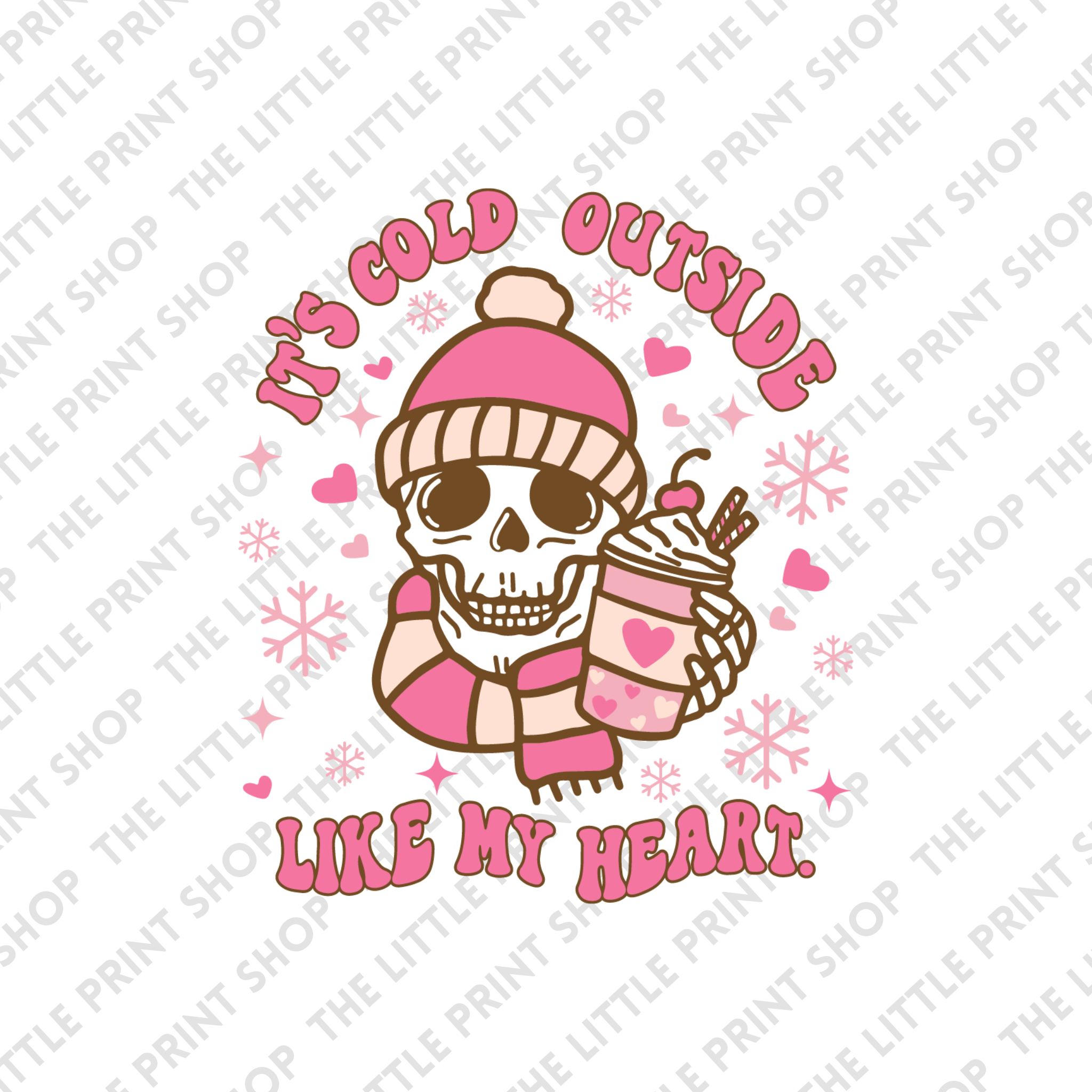 Cold Outside - UV DTF 4 inch Decal – Little Print Shop