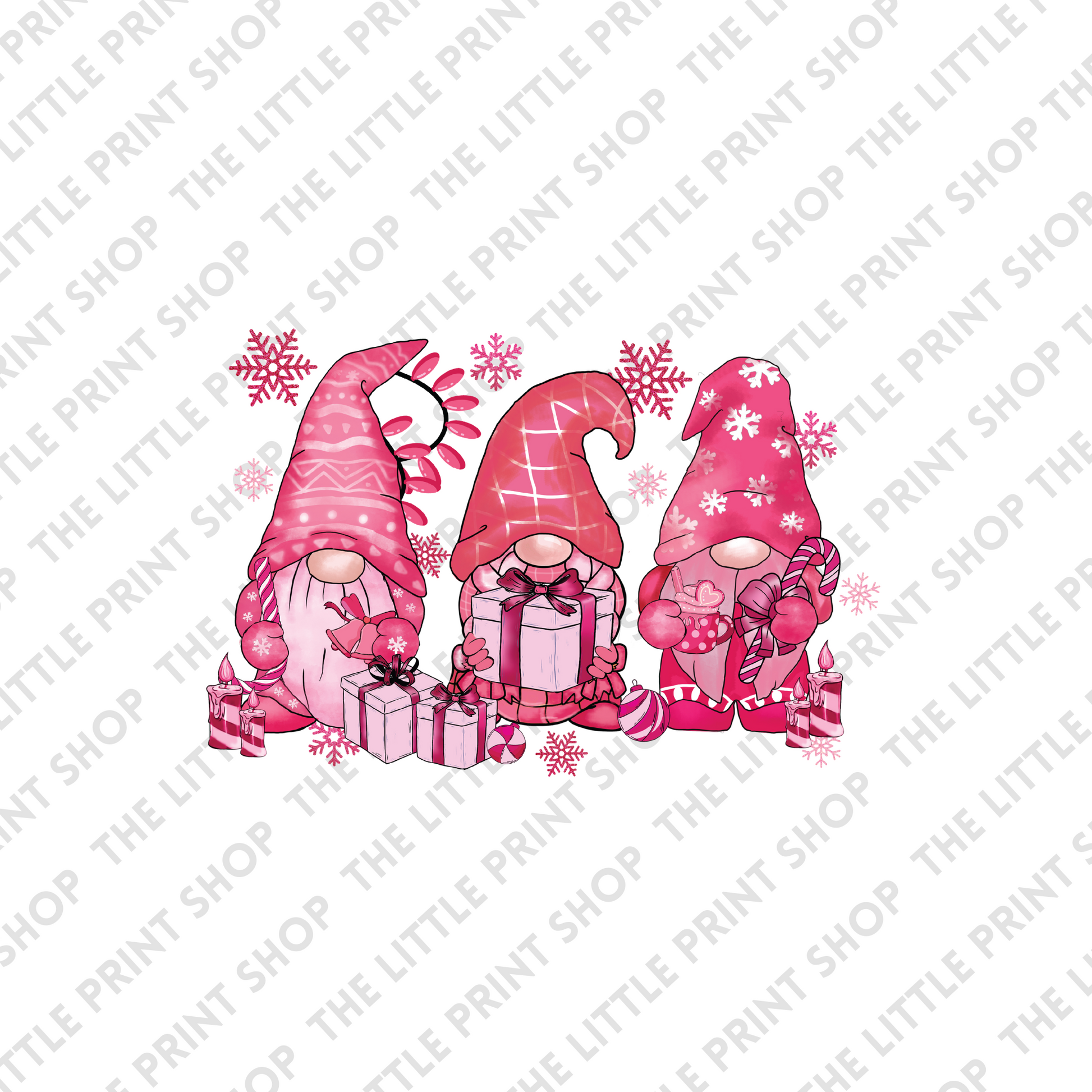 Pink Gonk Trio - UV DTF 4 inch Decal – Little Print Shop
