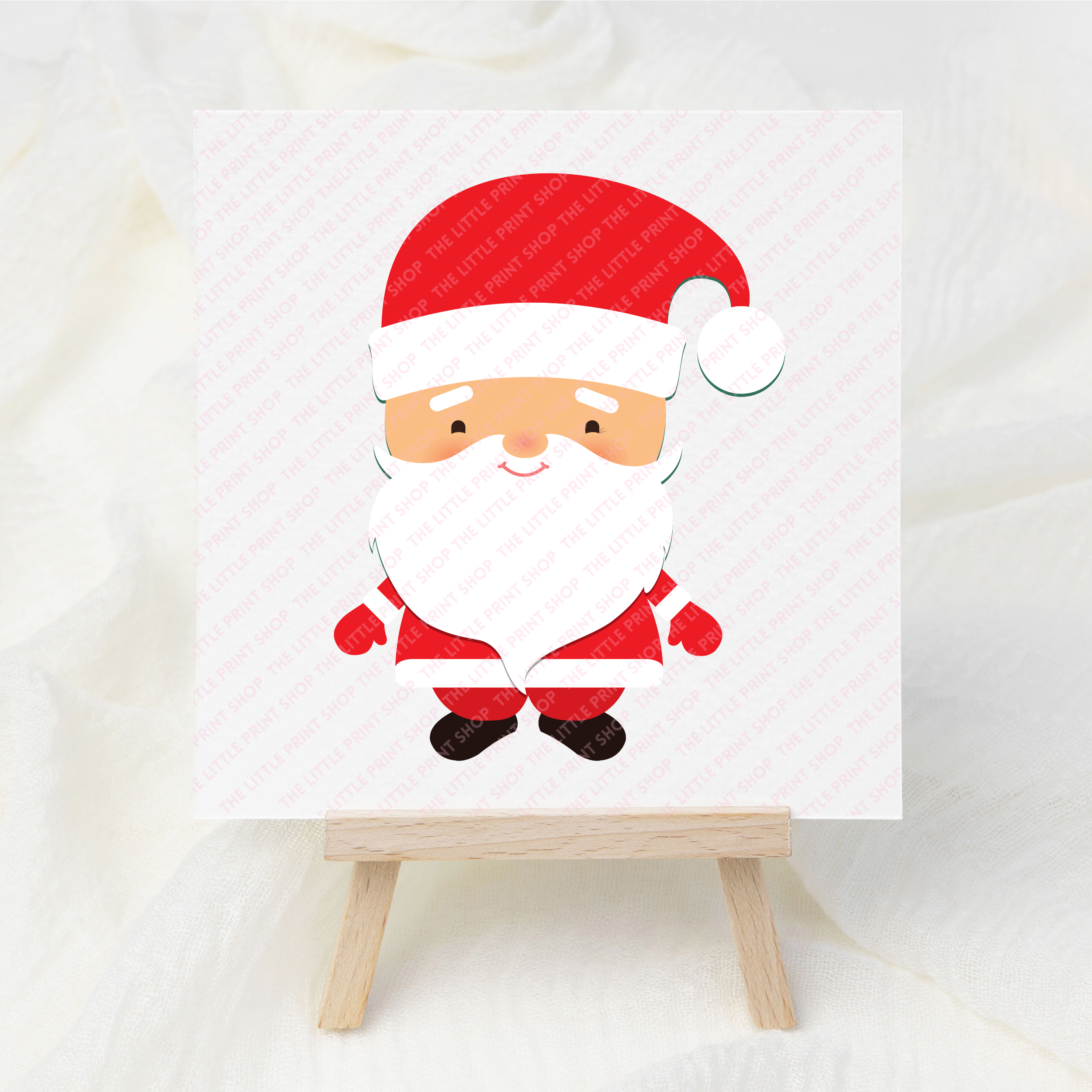Cute Santa - UV DTF 3 inch Decal – Little Print Shop