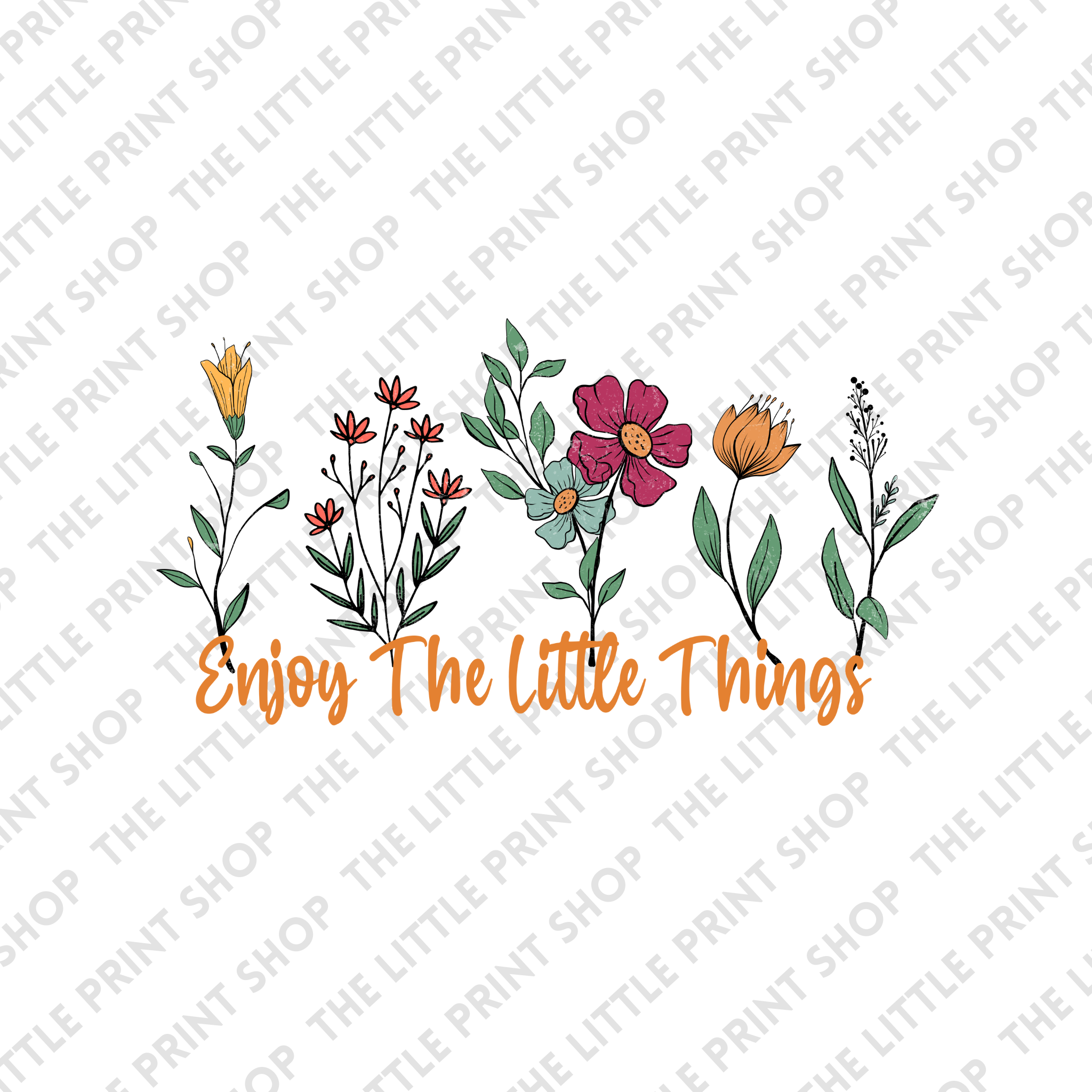 Enjoy The Little Things - UV DTF 3 inch Decal – Little Print Shop
