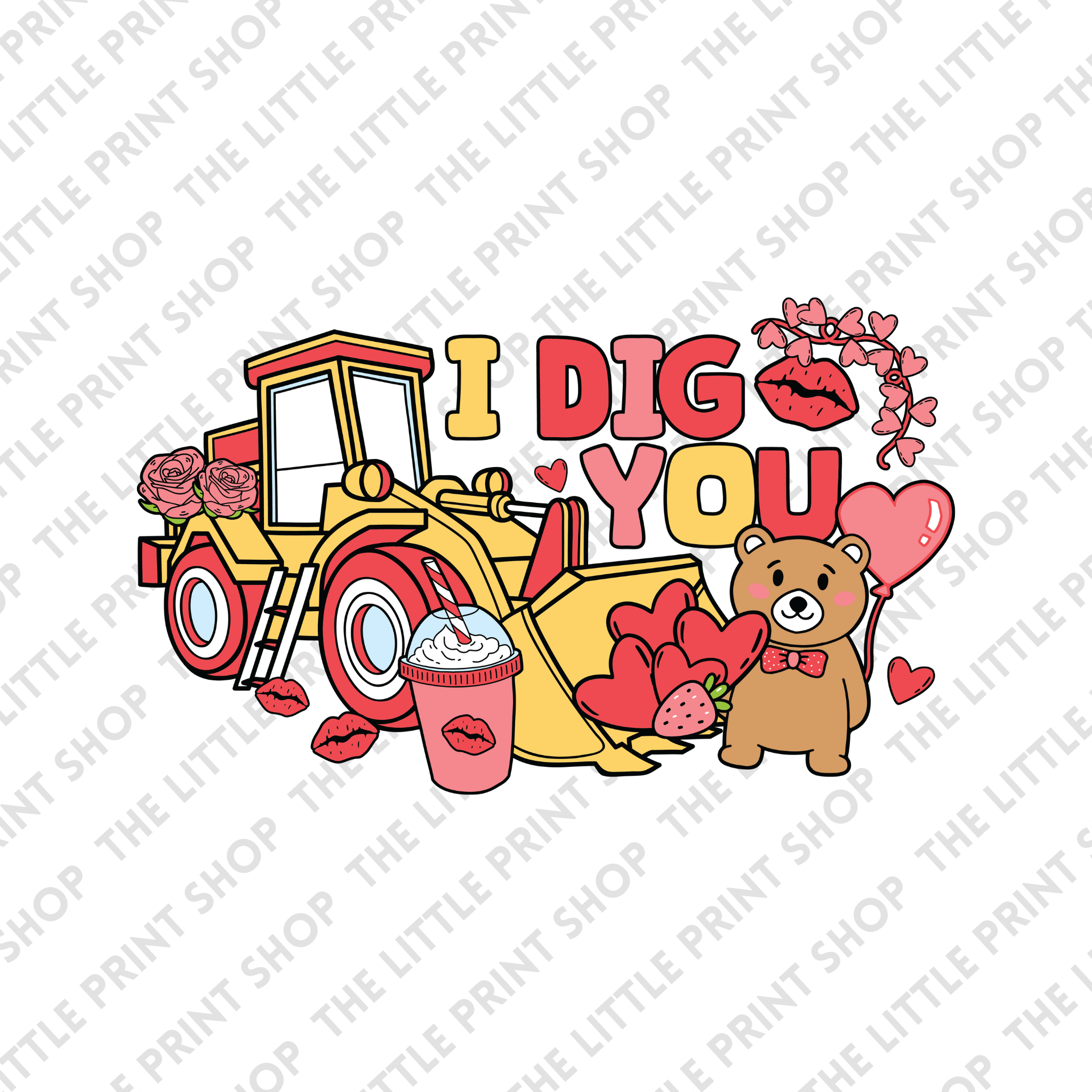 I Dig You - UV DTF 3 inch Decals – Little Print Shop