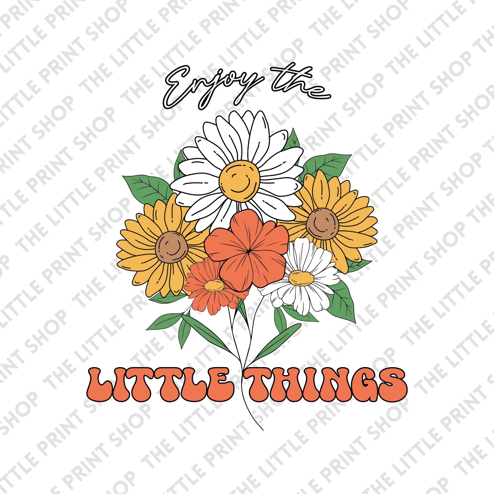 Enjoy The Little Things - UV DTF 3 inch Decals – Little Print Shop