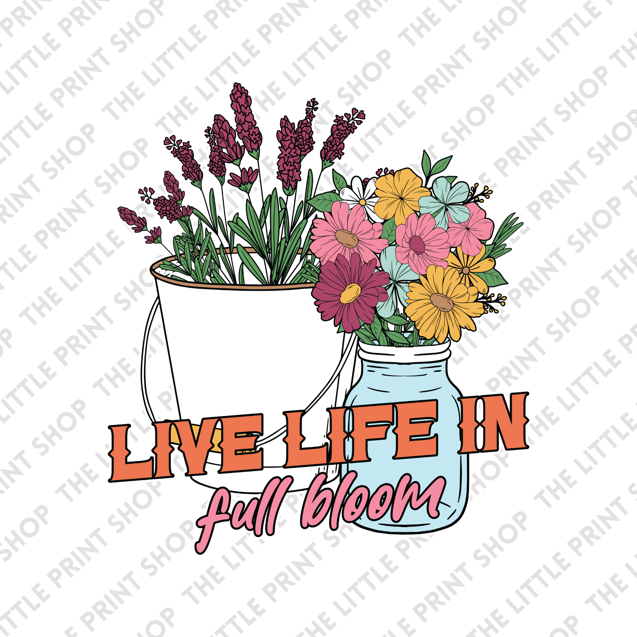 Full Bloom - UV DTF 3 inch Decals – Little Print Shop