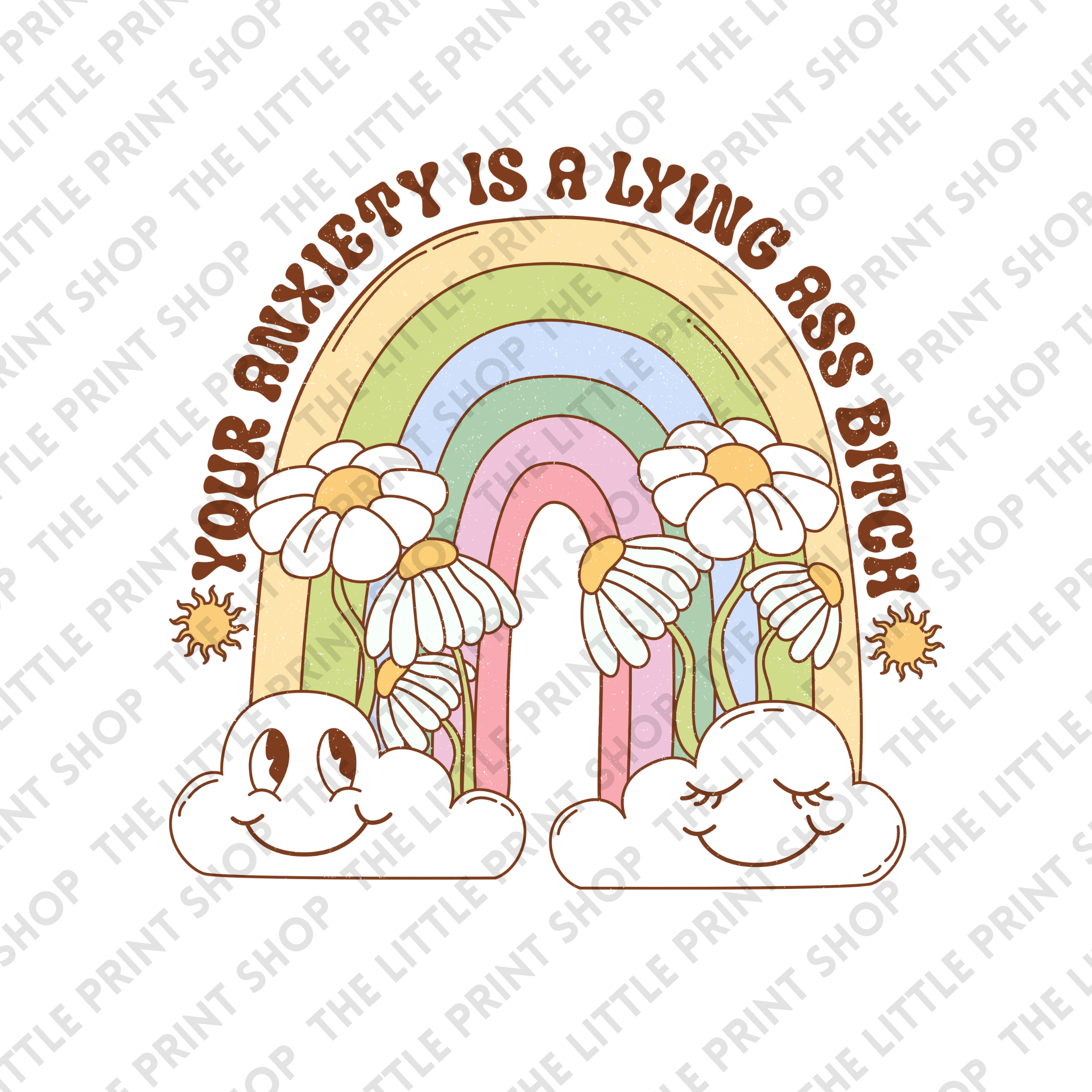 Mental Health Rainbow - UV DTF 3 inch Decals – Little Print Shop