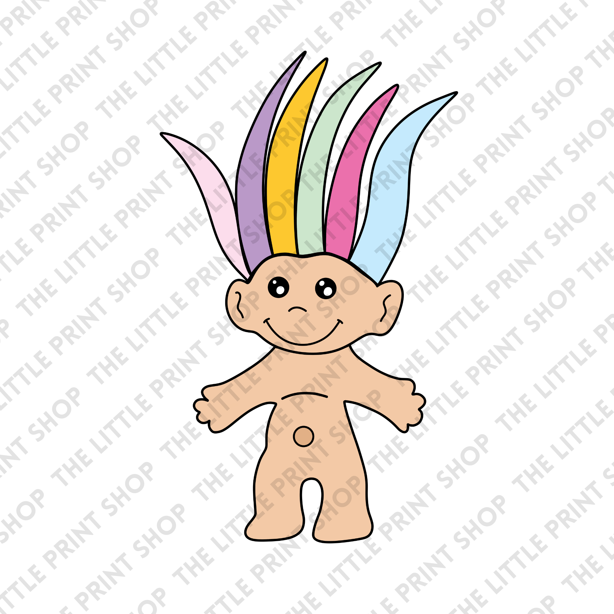 Toy Troll - UV DTF 3 inch Decals – Little Print Shop