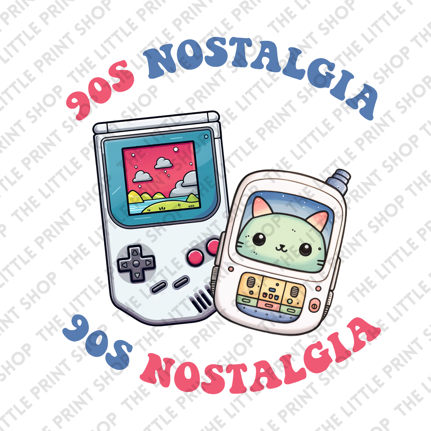 Nostalgia Game - UV DTF 3 inch Decals – Little Print Shop