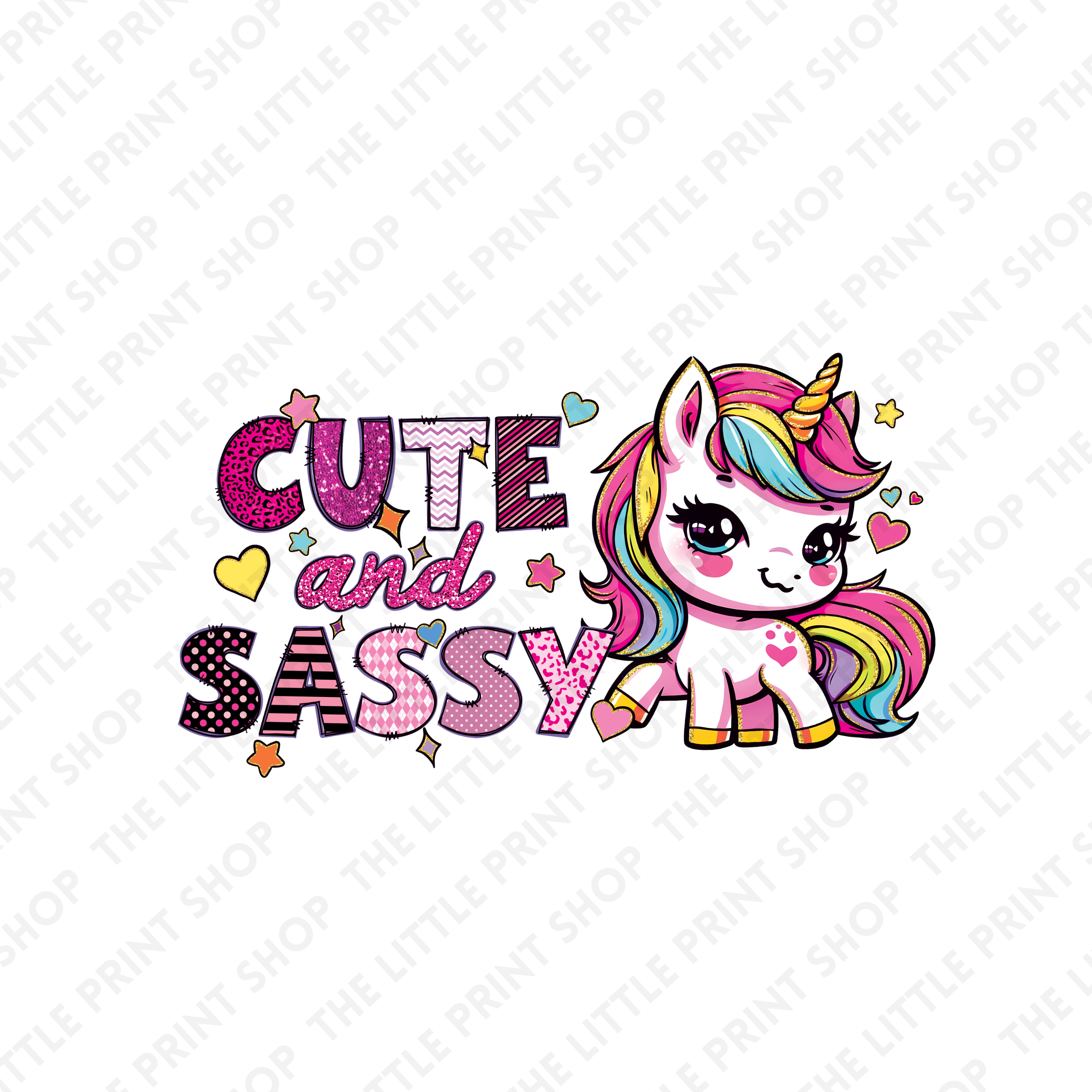 Cute & Sassy - UV DTF 3 inch Decals – Little Print Shop