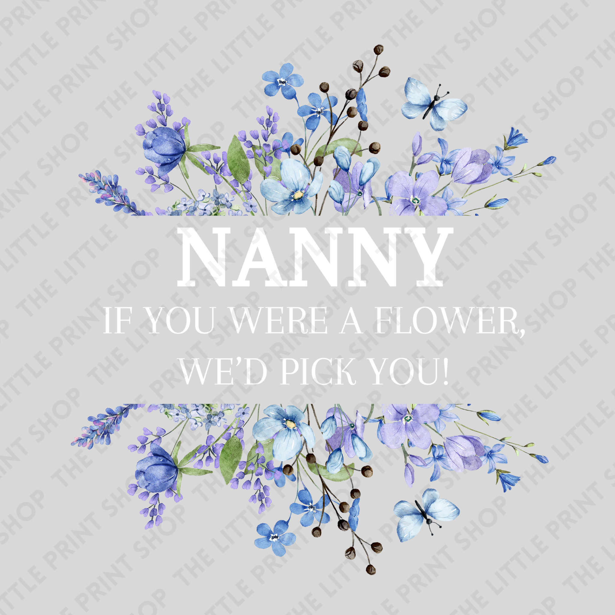 If You Were A .. Floral Vase Decal - Nanny - UV DTF 4 inch Decals ...