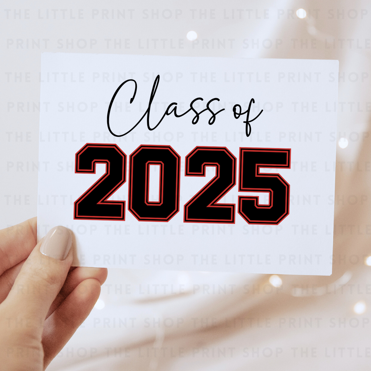 Class Of 2025 - Red - DTF Transfer Decal – Little Print Shop
