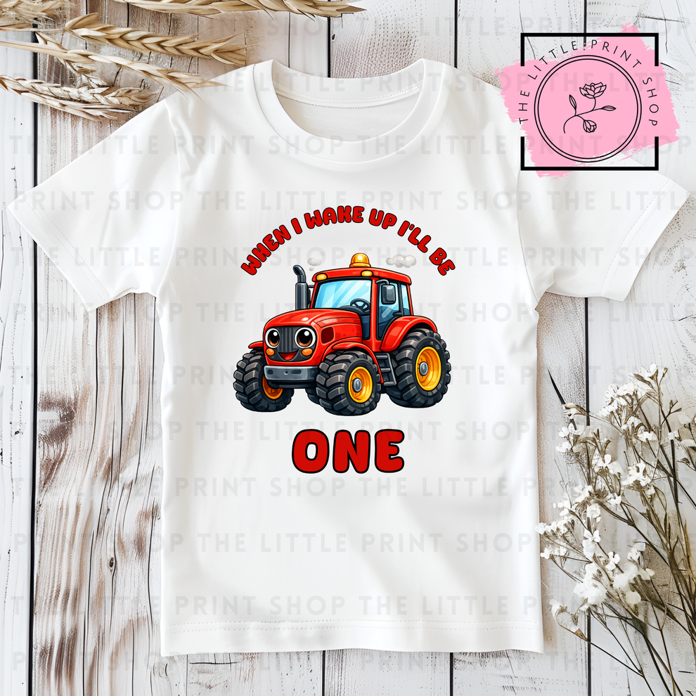 Red Tractor - Numbers 1 - 7 - DTF Transfer Decal – Little Print Shop