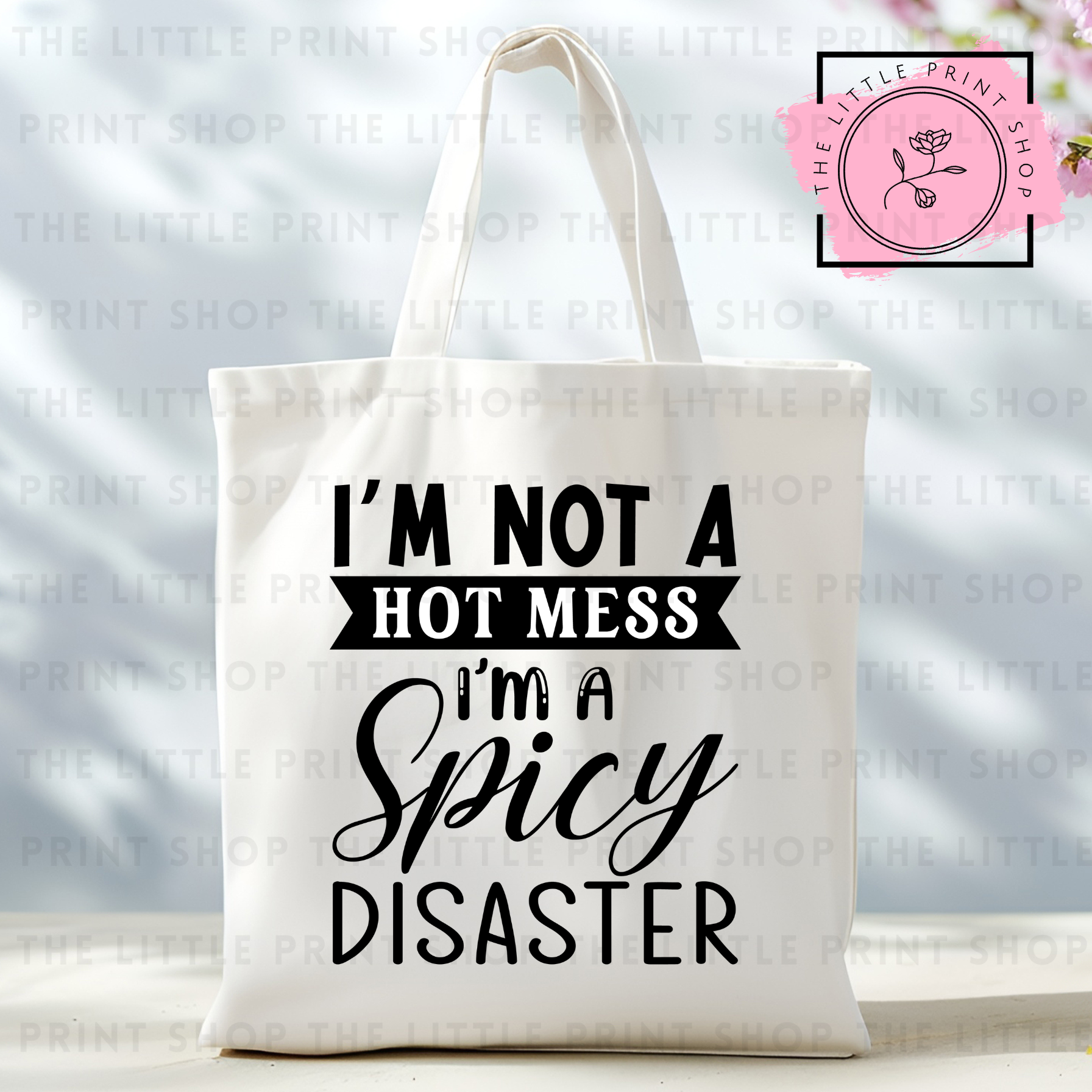 Sassy Disaster - Tote Bag DTF Transfer – Little Print Shop