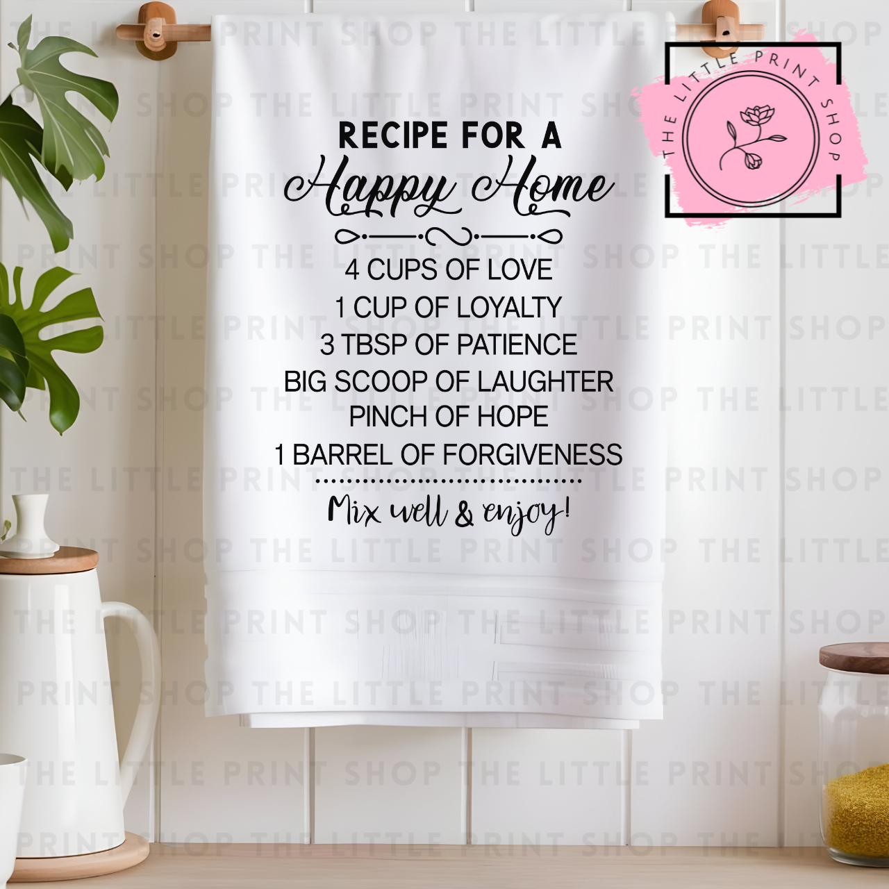 Happy Home Recipe - DTF Transfer – Little Print Shop